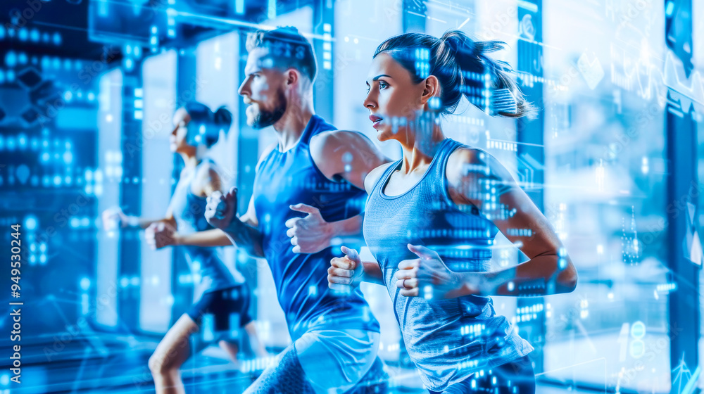 Digital Runners: A trio of runners push their limits in a futuristic ...