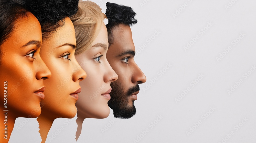 Humanity in Profile: A powerful and evocative image of four diverse ...