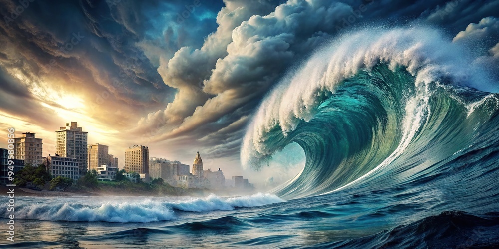 A daunting close-up of apocalyptic scenarios including a massive ...