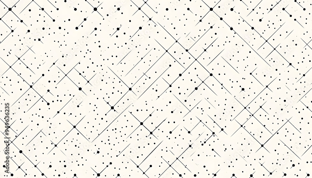 Repeating patterns of small, simple shapes like dots, crosses, or lines ...