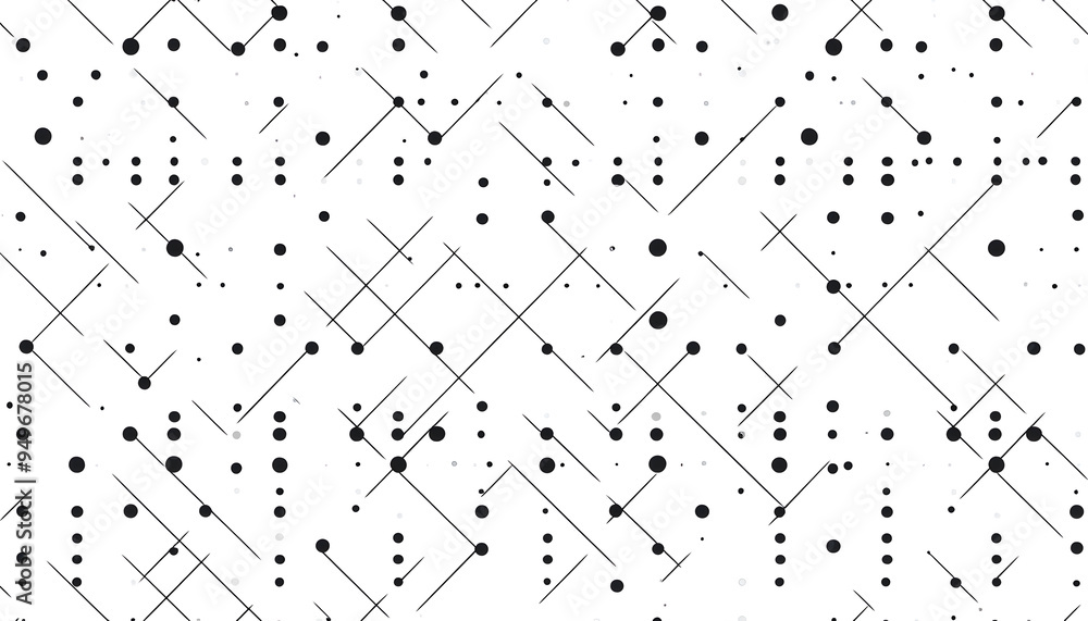 Repeating patterns of small, simple shapes like dots, crosses, or lines ...
