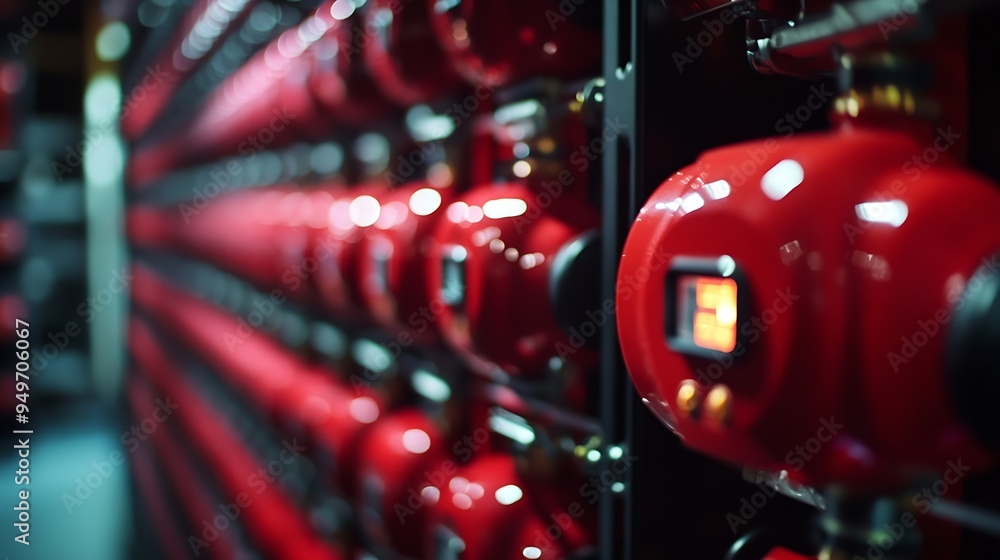 Clean agent fire suppression system used in data centers backup battery ...