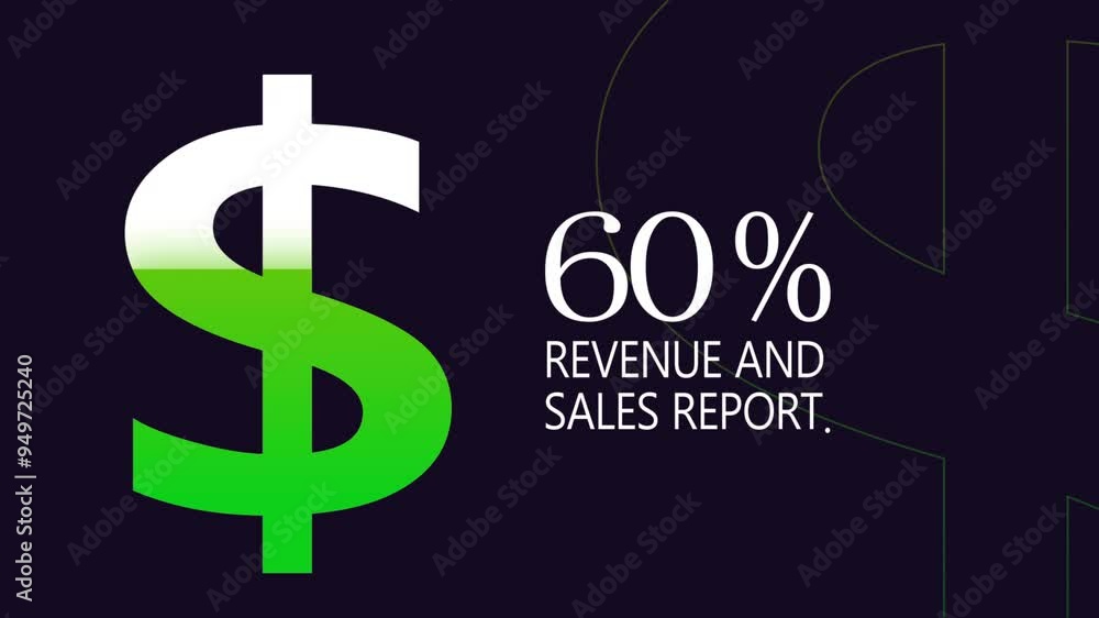 2D Animated Revenue Sales Report Cartoon Animation Stock 비디오 | Adobe Stock