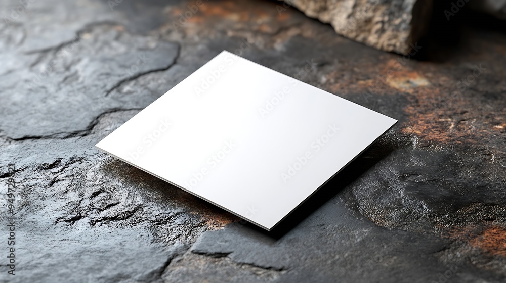 Textured invitation card or flyer mockup square size : Generative AI ...