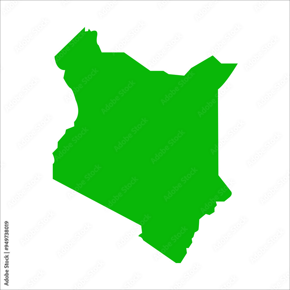 Kenyan map outline, kenya, kenyan map silhouette, Kenya map, Kenya ...