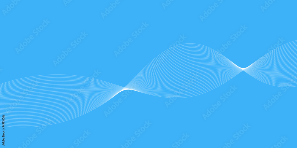 sky blue background wave lines abstract design vector format 3d waves ...