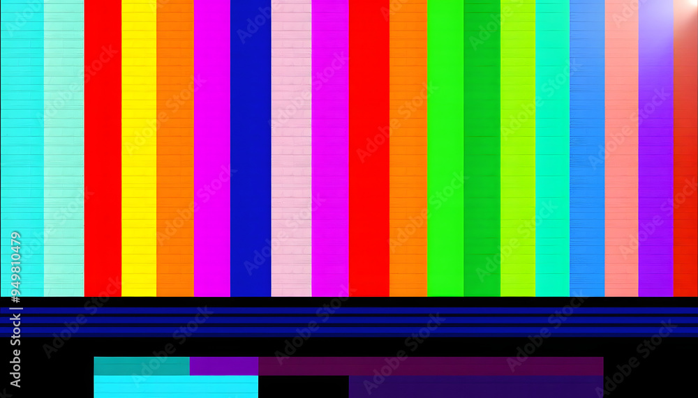 Full HD Size 16:9 , Television Test Of Stripes . Signal TV Pattern Test ...