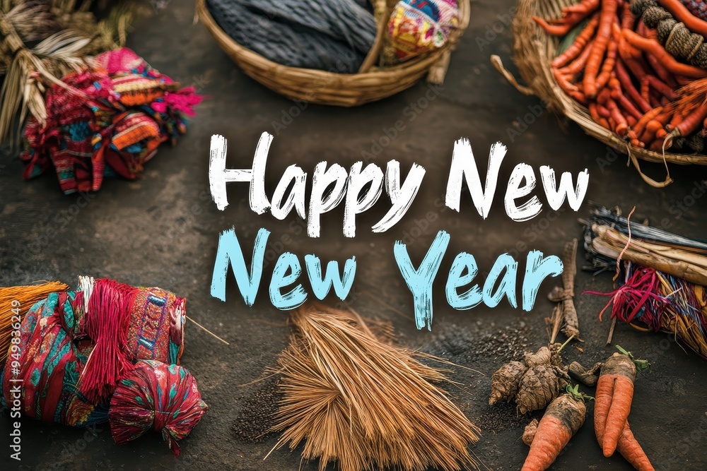 Cultural Celebration Collage: Images from various cultural New Year ...