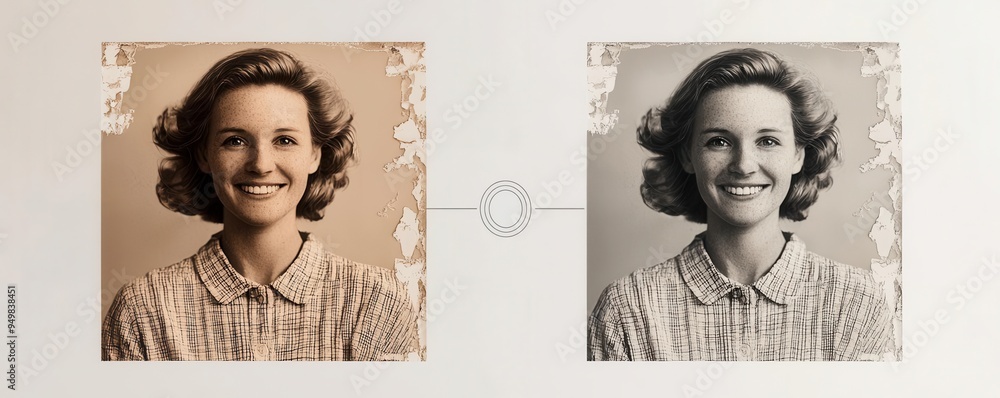 Smart image processing tool enhancing and restoring old photos ...