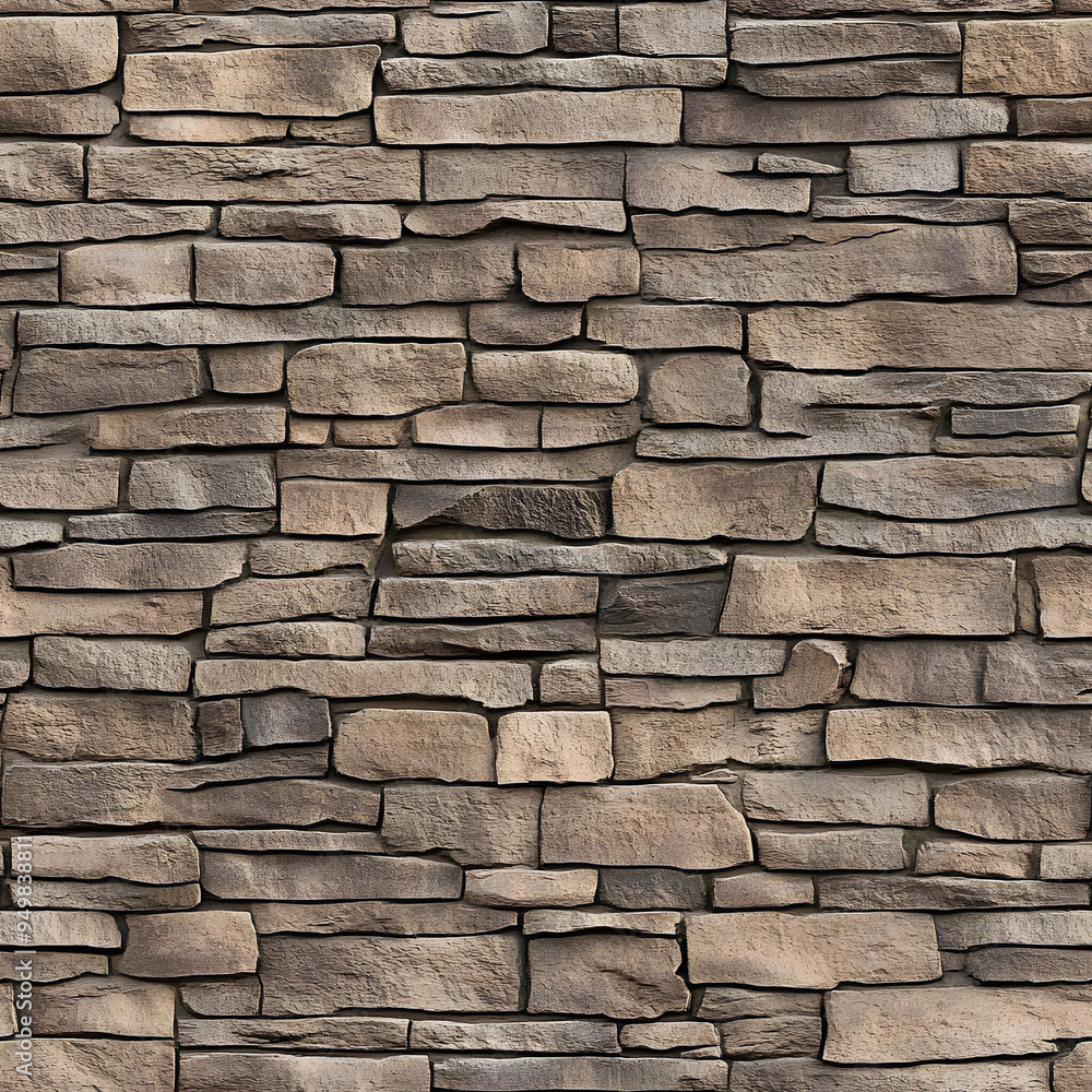 seamless natural stone wall tile texture gray brown stacked garden masonry construction material ...