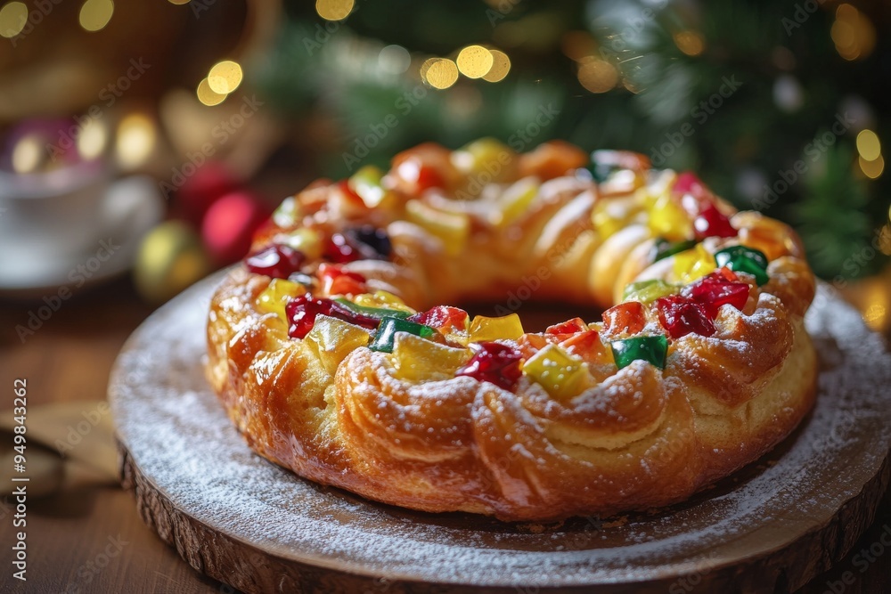 Rosca de Reyes, A traditional Spanish and Latin American cake, similar ...