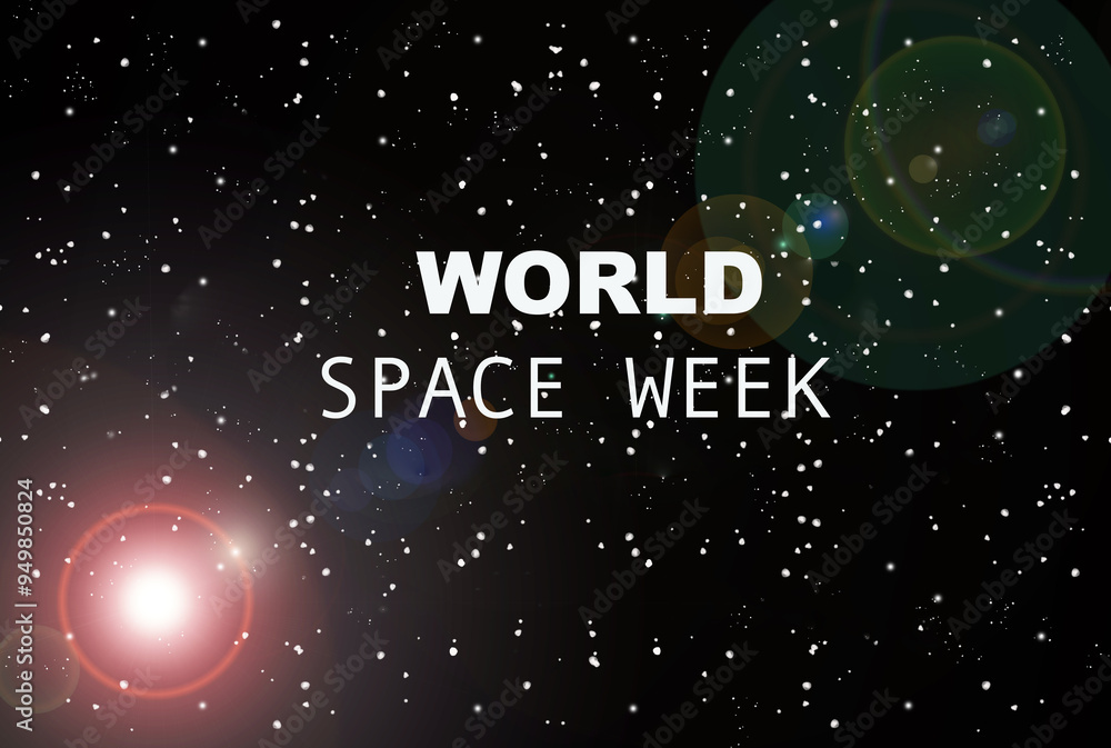 digital banner for World Space Week 2024, highlighting the theme Space ...
