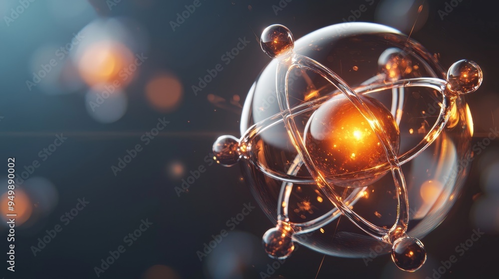Visual fusion of atomic and nuclear fission processes, energy interaction and particle ...