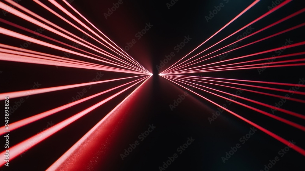Laser light communication, showcasing the transmission of data through ...