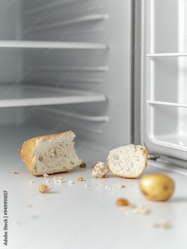 Spoiled food remnants in a refrigerator, showcasing the importance of ...