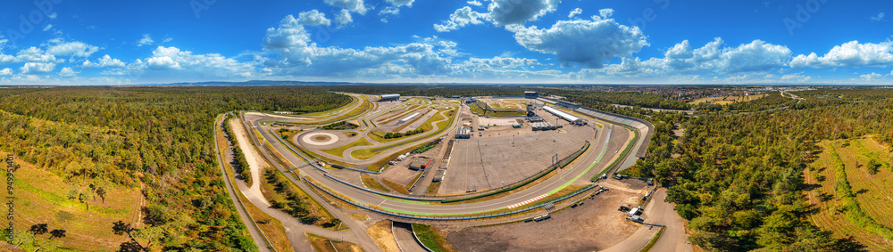 hockenheimring international f1 racetrack germany aerial north to south ...