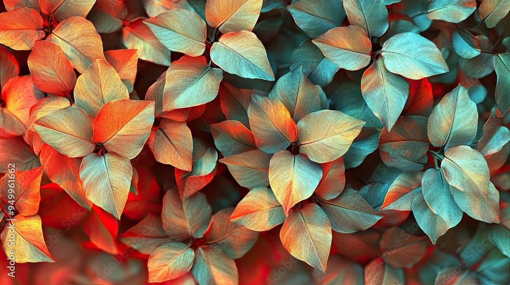 A 3D autostereogram, revealing a hidden 3D image when viewed with ...