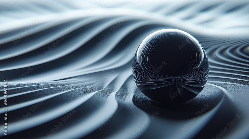 A 3D animation loop of a sphere seamlessly morphing into a cube, then a ...