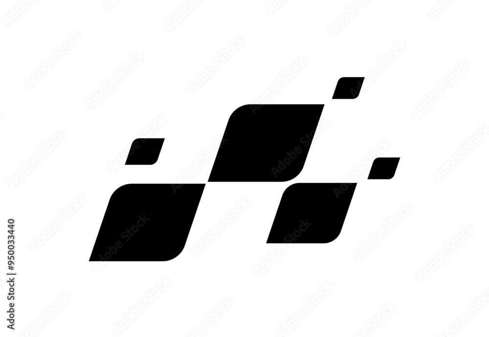 Race flag Design. Race flag icon logo. Racing stripes. Sport checkered ...