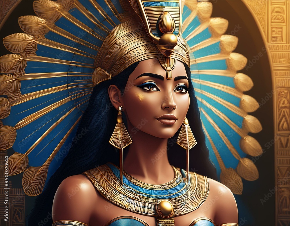 Ancient Egyptian goddess of fertility and motherhood Maat. Fantasy ...