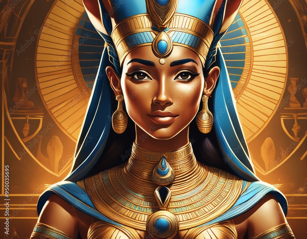 Ancient Egyptian goddess of fertility and motherhood Maat. Fantasy ...