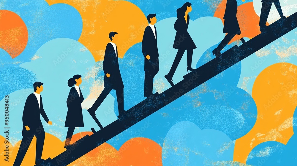 Photo & Art Print Depicting business inequality in the workplace, this ...