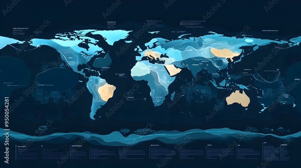 Detailed infographic depicting the deepest locations in each of the ...