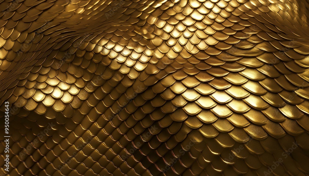 Snakes. Golden metal texture from snake scales.Generative AI Stock ...
