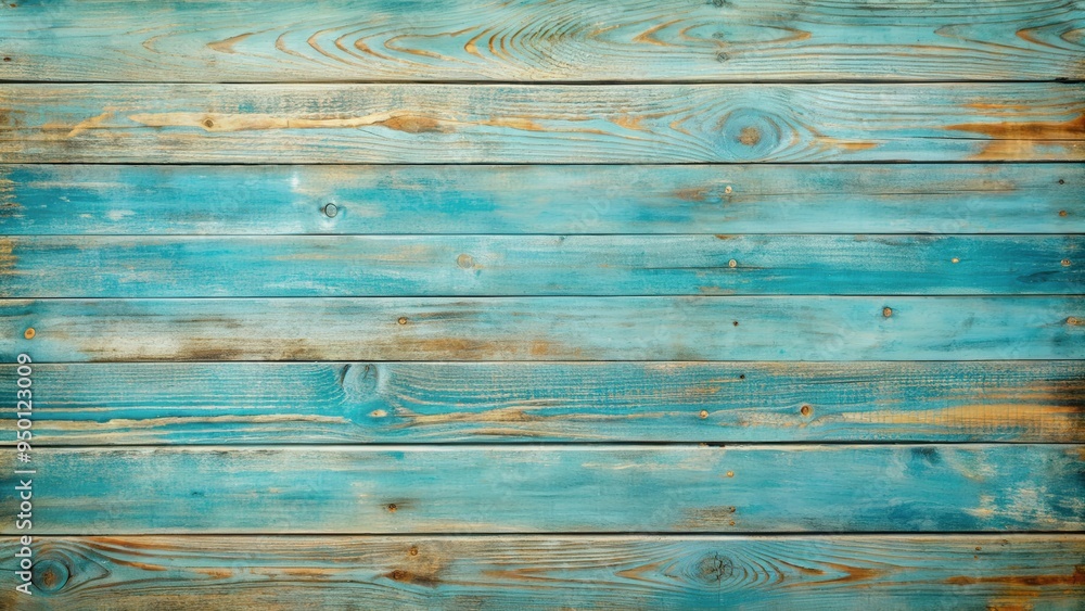 Vintage beach wood background with old blue color wooden plank ...
