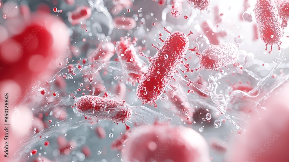 Cutting-Edge Microbial Reactions in Lab - Ultra-Detailed 3D ...