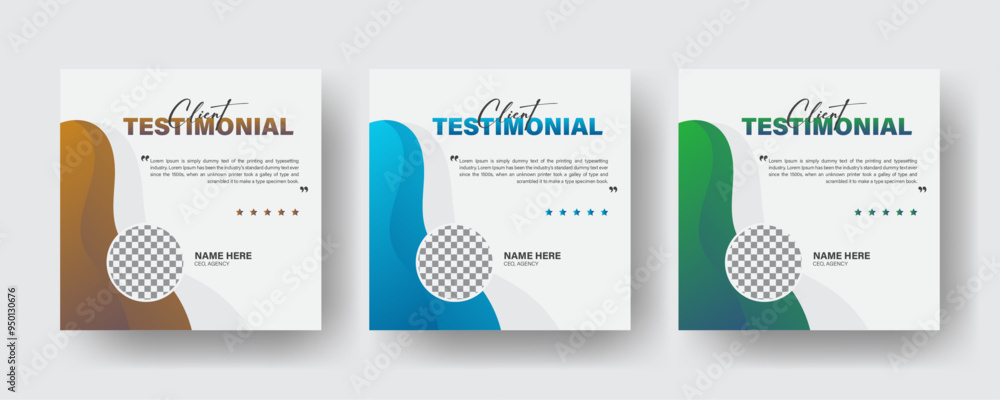 White background simple abstract customer feedback testimonial social ...