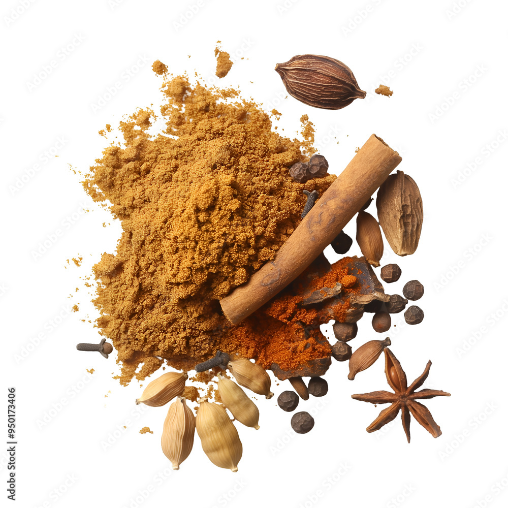 Garam Masala, Spice, Isolated on Transparent Background, Graphic ...