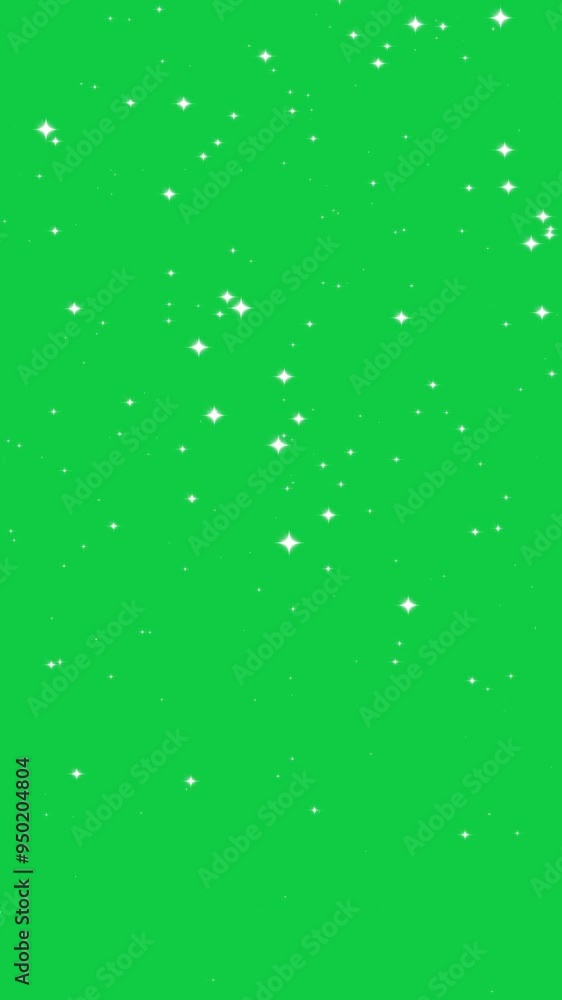 shiny glowing stars falling, fairy twinkle stars on green screen, 4k ...