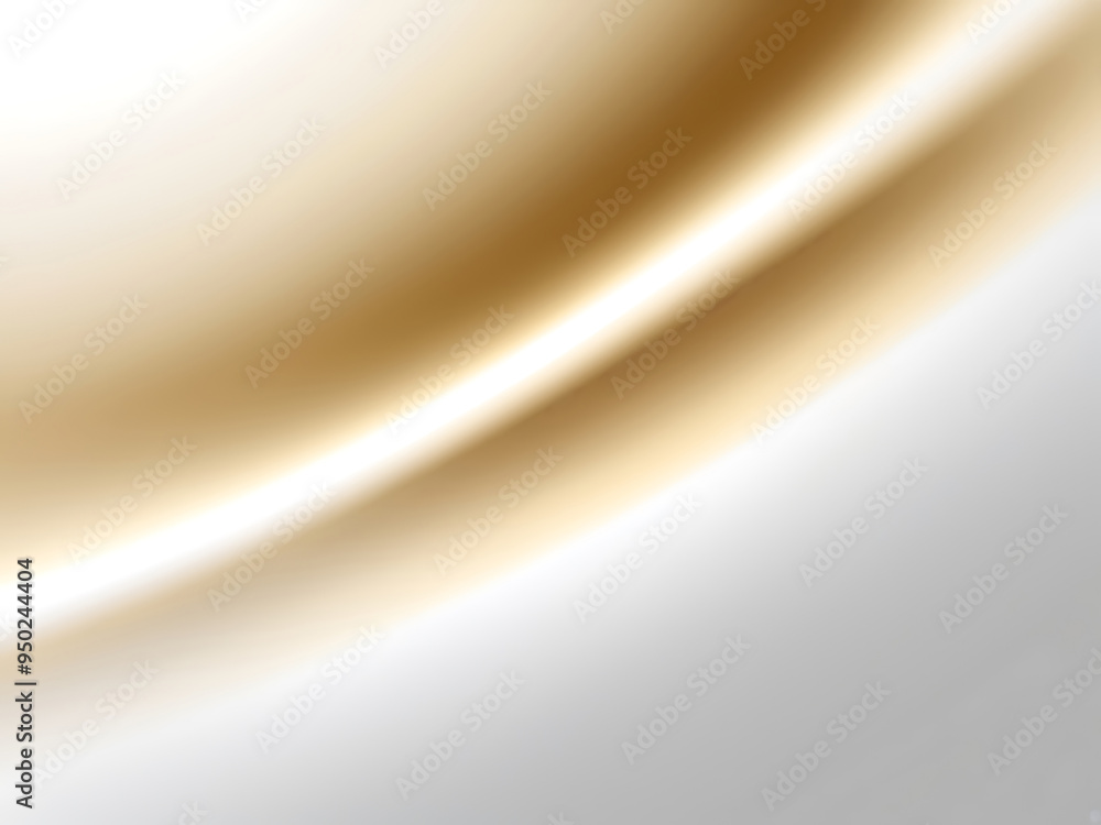 Abstract white gold Gradient background luxury with golden line wave ...
