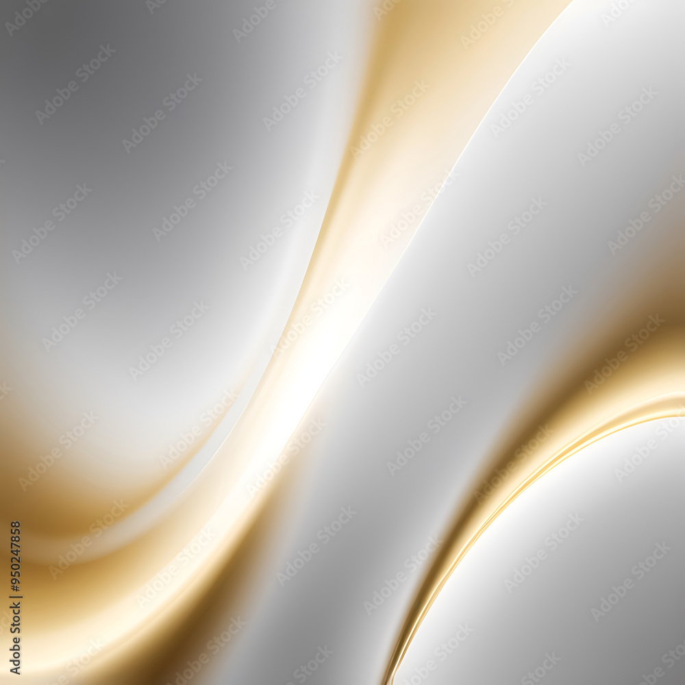 Abstract white gold Gradient background luxury with golden line wave ...