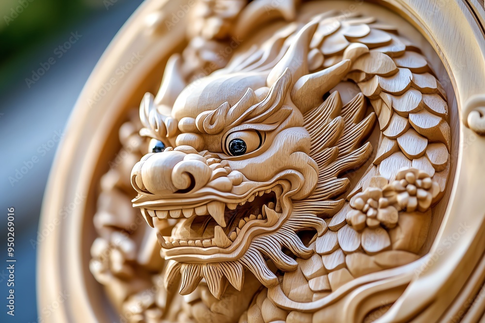 Antiques with intricate carvings, illustrated with close-up details of ...