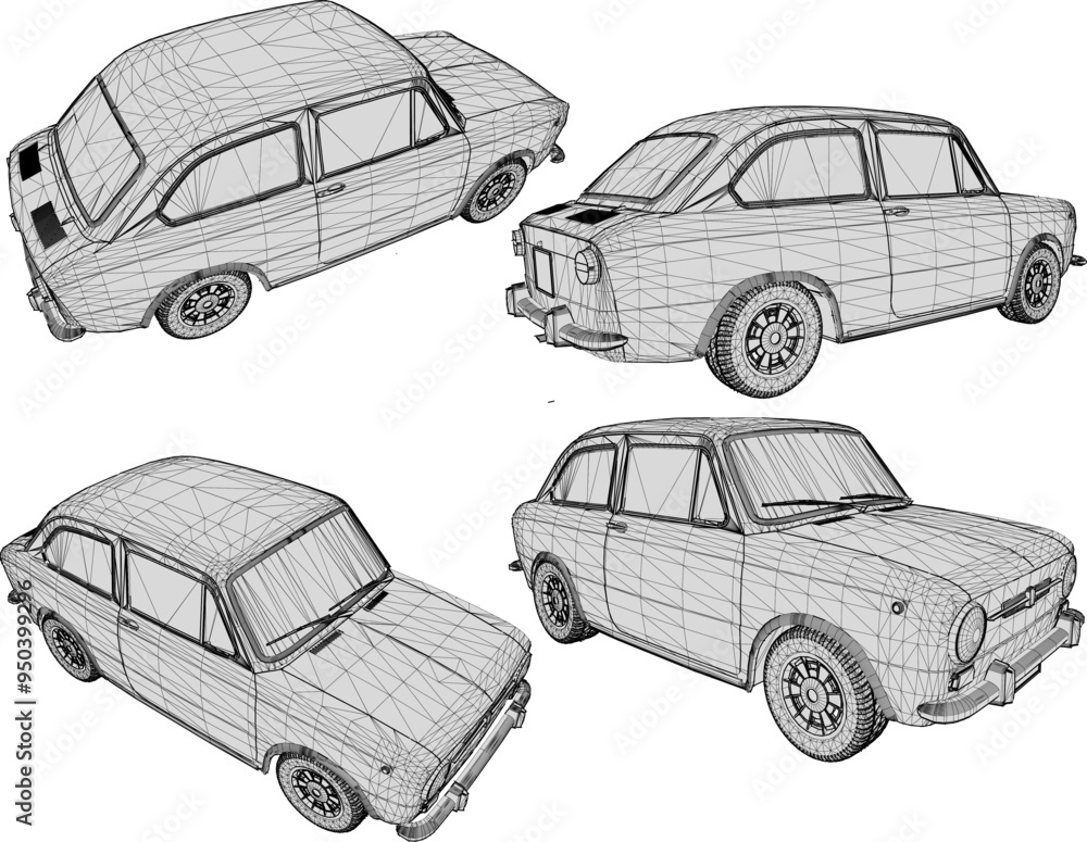 Vector silhouette illustration sketch of a detailed design of an old ...