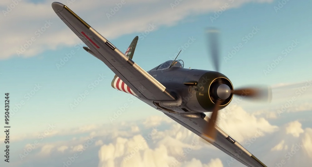 20s vintage retro airplanes of the Second World War. Generic ...