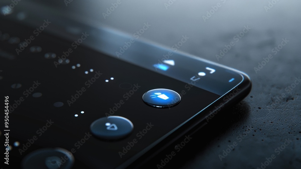 navigation bar featuring glassmorphic buttons, with a smooth transition ...