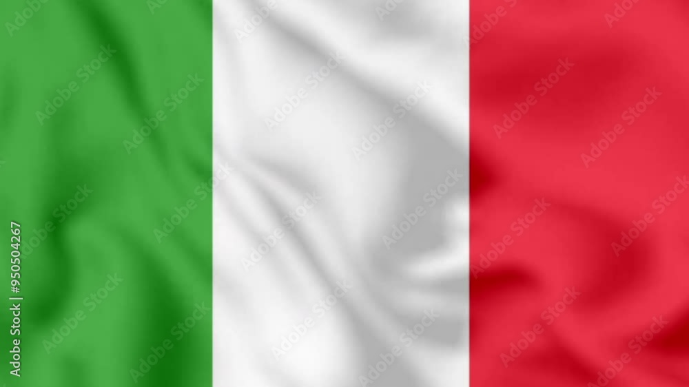 Italy Flag Waving Animation, Seamless hd Animation Of The Italy Flag ...