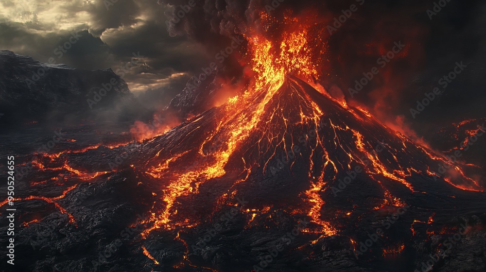 Volcano, an active vent in the Earth's crust from which molten rock ...