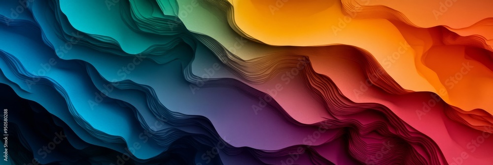 A vibrant abstract topographic map background with flowing lines and ...