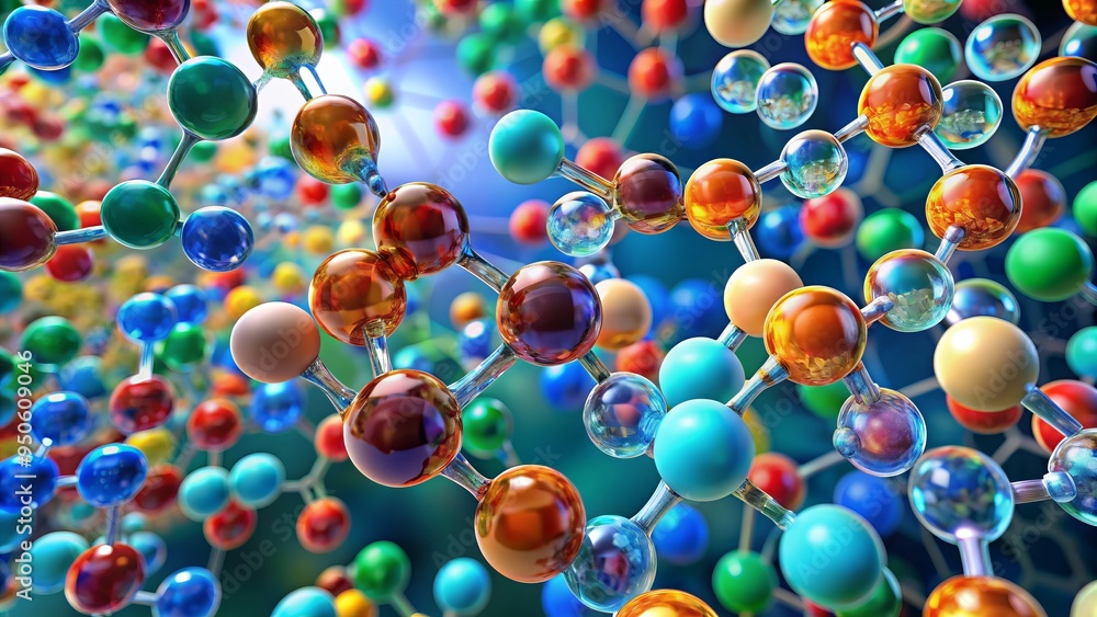 Microscopic view of lipid molecules arranged in a bilayer structure ...