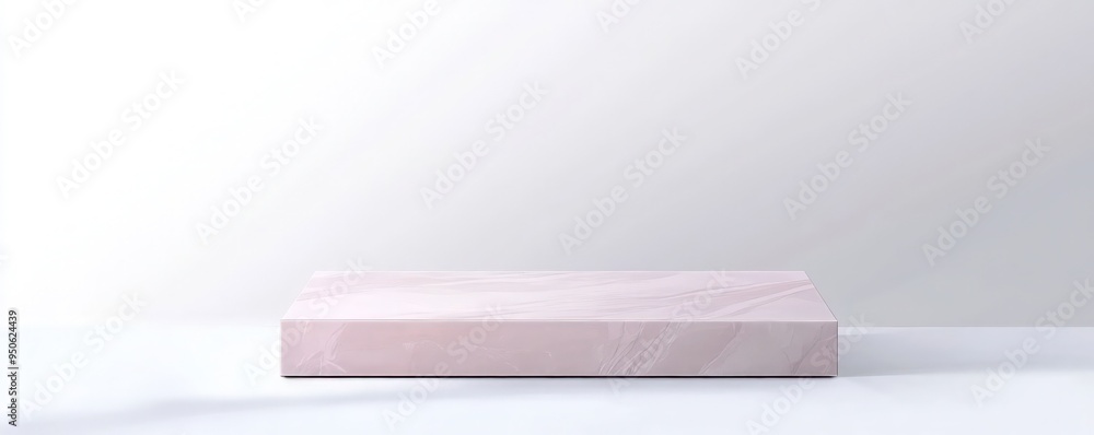 Quartz countertop depicted in a luxury minimalist style, soft pastel ...