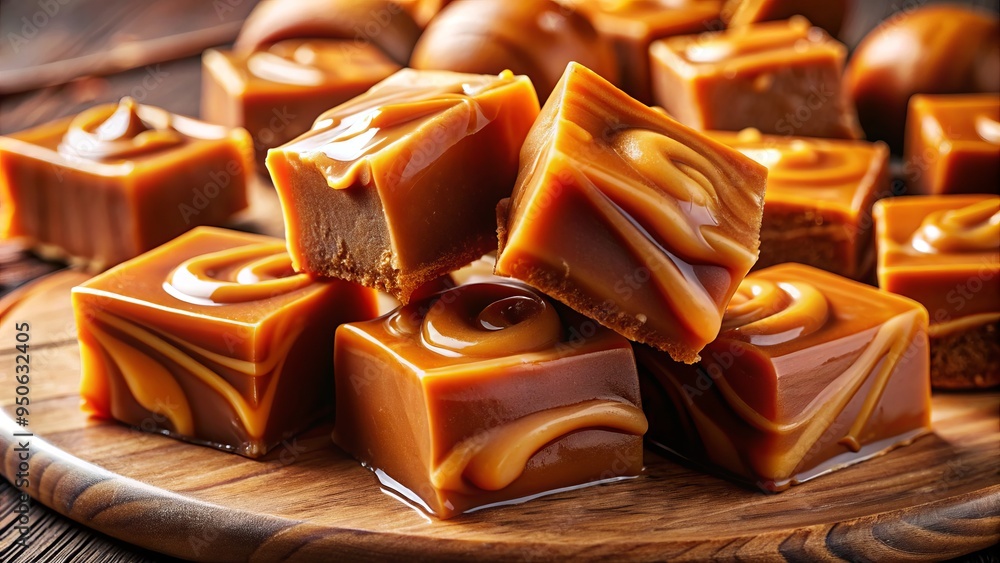 Rich, velvety caramel and golden toffee chunks swirl together in a ...