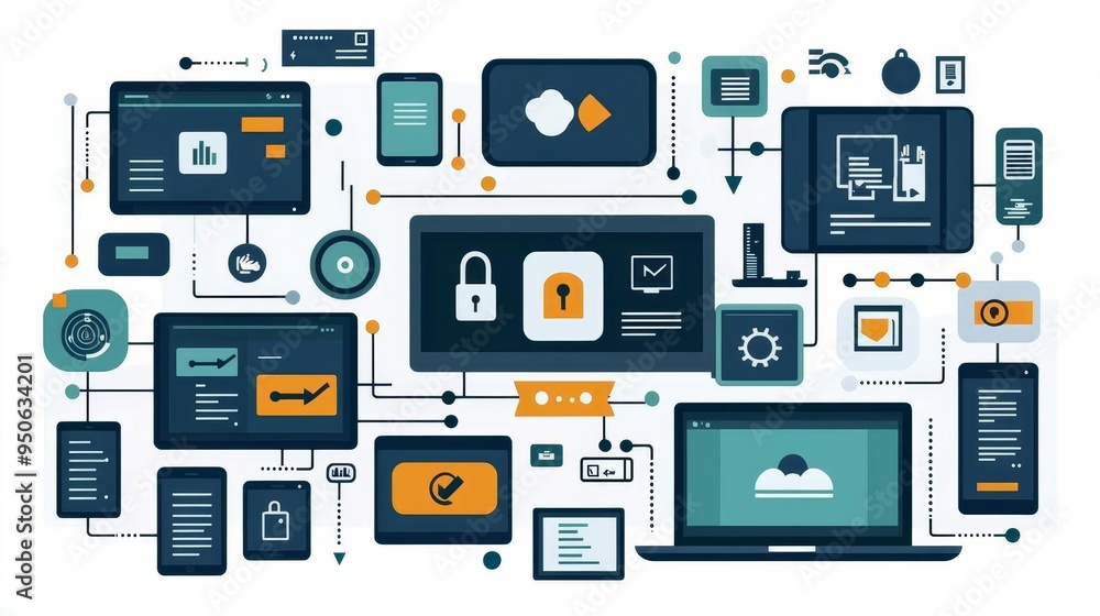 A digital interface showing a multifactor authentication process on ... A digital interface showing a multifactor authentication process on ...