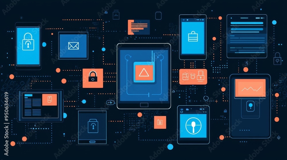 A digital interface showing a multifactor authentication process on ... A digital interface showing a multifactor authentication process on ...