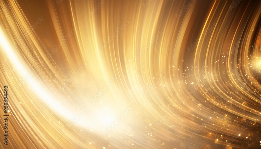 abstract gold particular background with gold light and line background ...