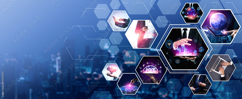 Communication technology , smart connection IOT and people network ...