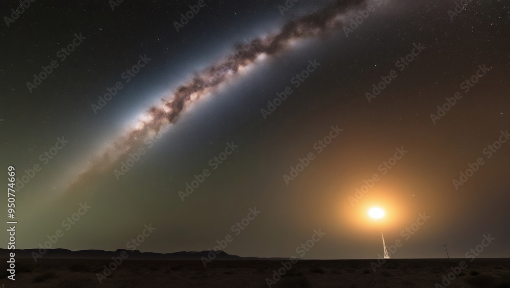 Solar Wind Impact on Earth's Atmosphere and Climate Stock Photo | Adobe ...